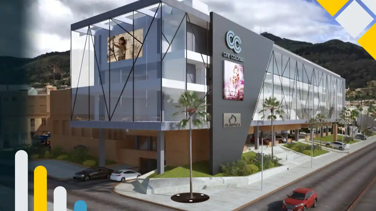 Detalles del Proyecto de Cine Colombia que se ejecuta en Hacienda Santa Bárbara - Delta Arquitectura