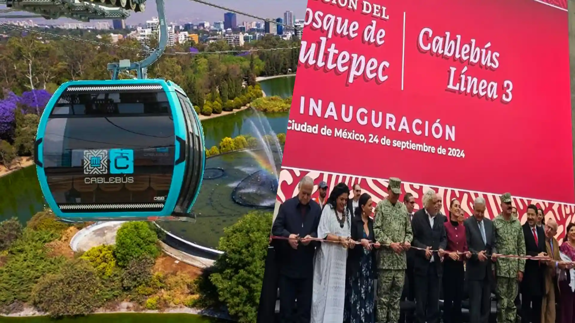 Gran Inauguración de la línea 3 del cable bus en la ciudad de México ...