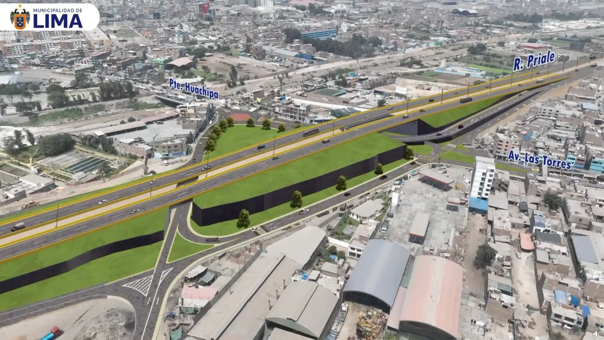 Municipalidad de Lima presenta renders oficiales del Bypass Las Torres ...